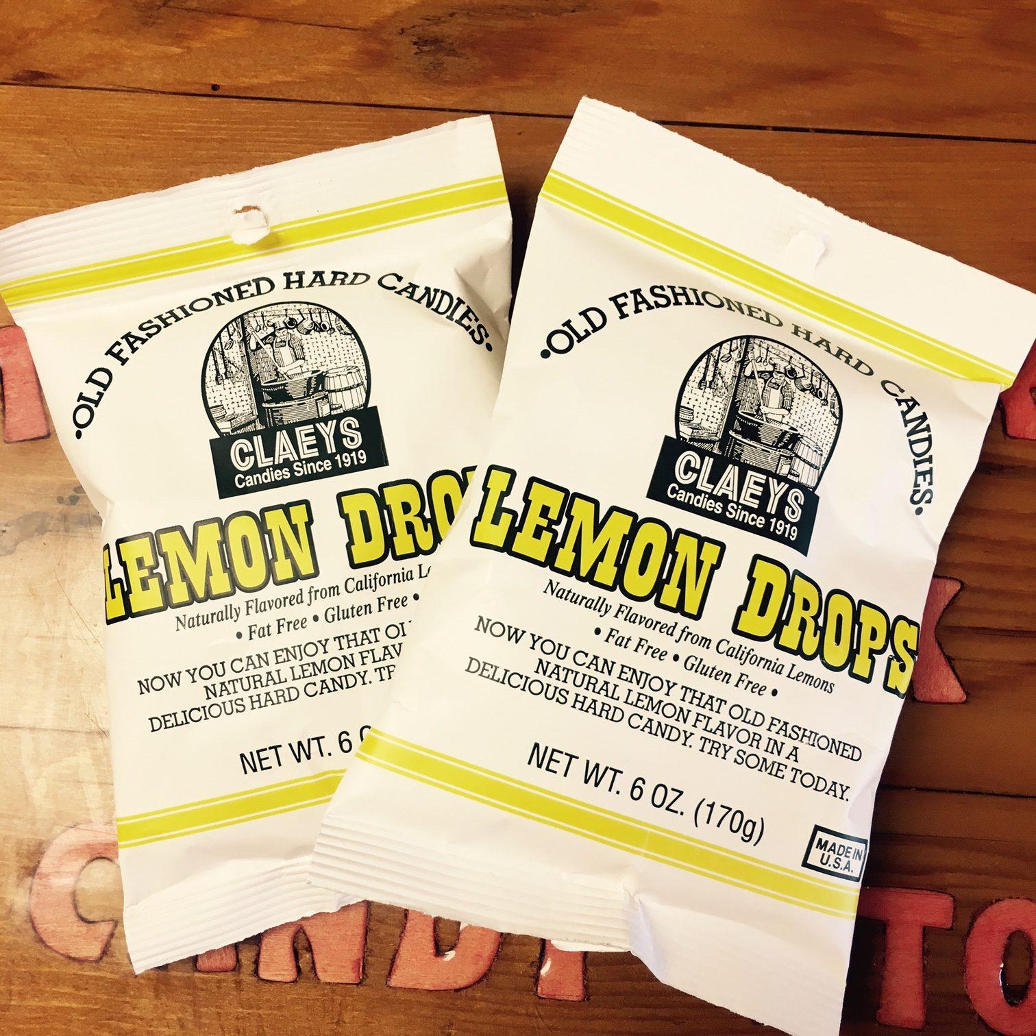 Claeys Lemon Drop Old-Fashioned Hard Candy - Peppermint Stick